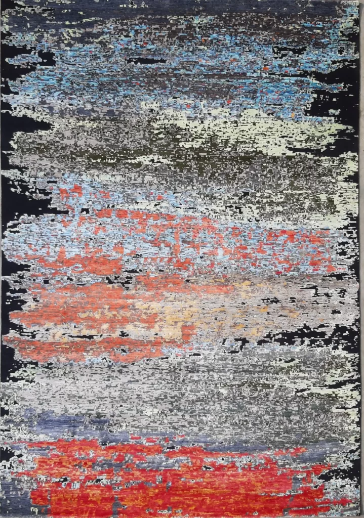 Abstract Hand Knotted Rug - Sarabi's Fine Rugs
