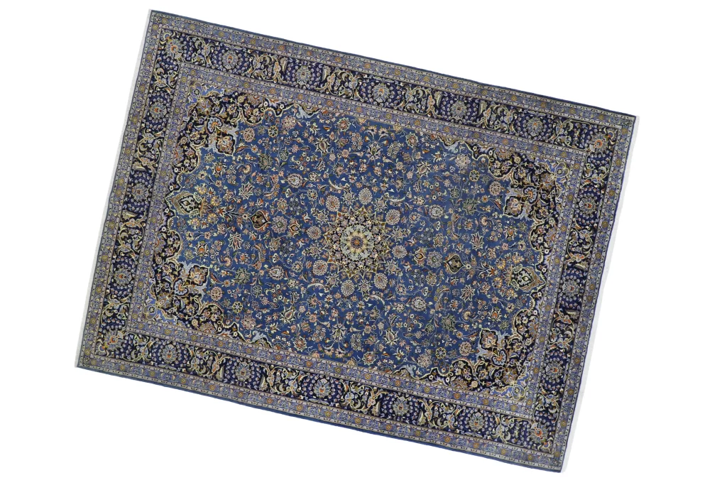 Cobalt Blue Kashan Rug - 400 x 300 - Sarabi's Fine Rugs